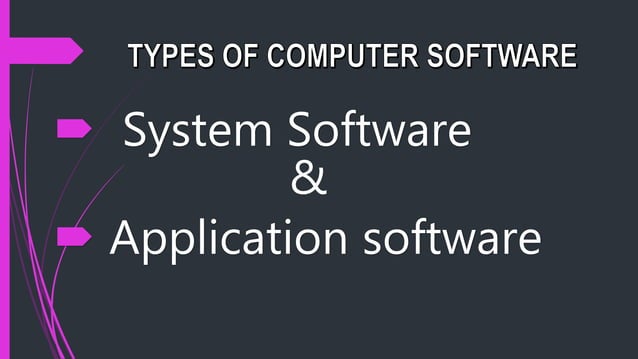 Computer software | PPT