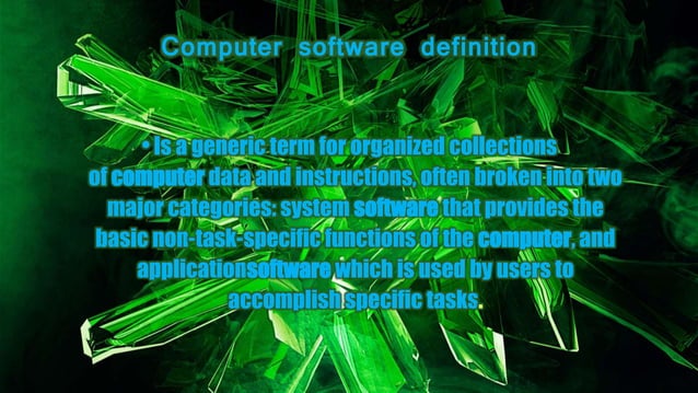 Computer Software Ppt