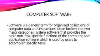 Computer software | PPTX