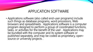 Computer software | PPT