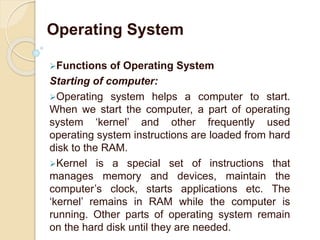 Computer Software Parts And Functions