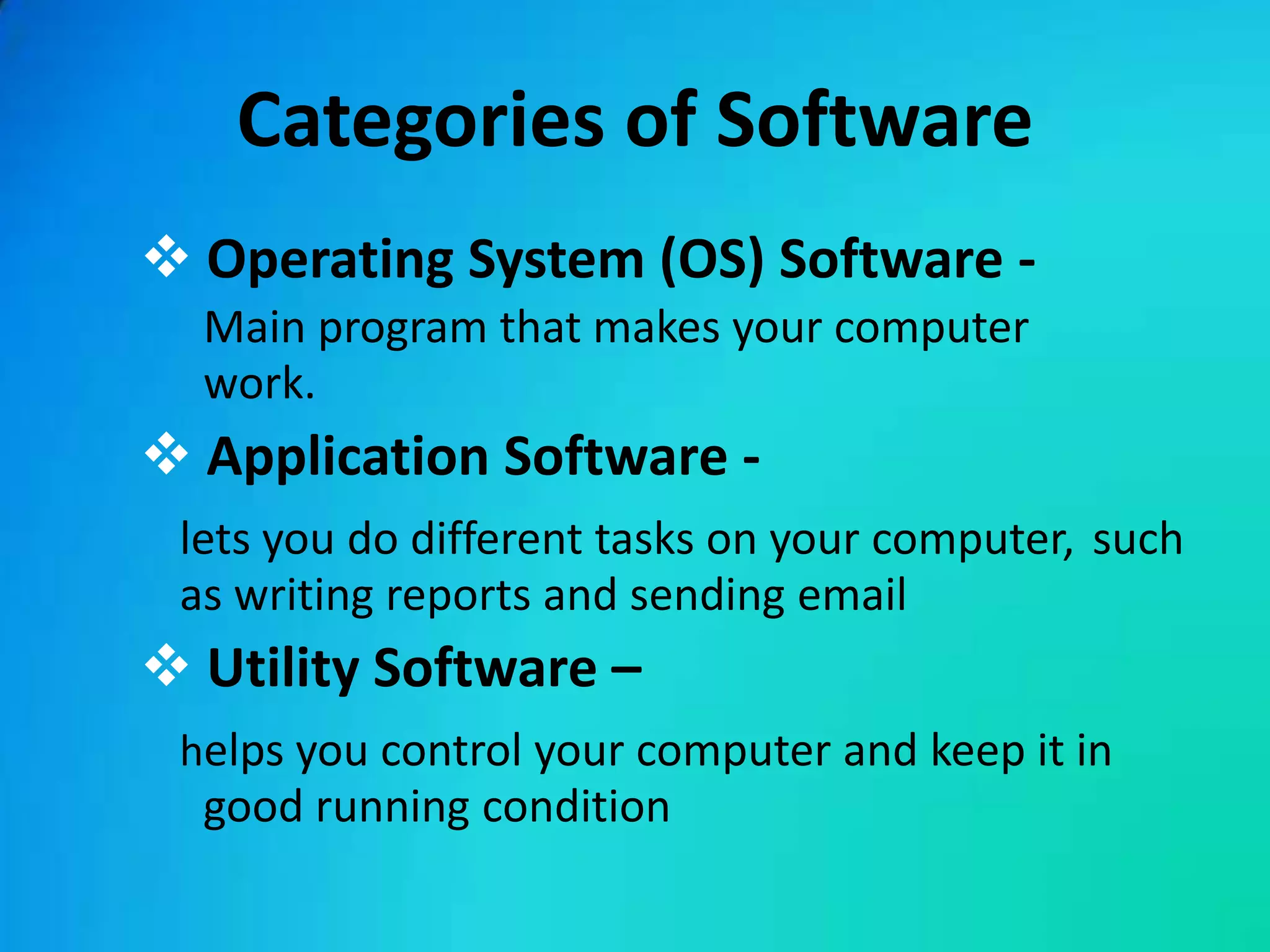 Computer Software - 7th Grade | PPTX