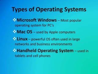 Computer Software - 7th Grade | PPTX