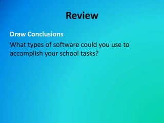 Computer Software - 7th Grade | PPTX