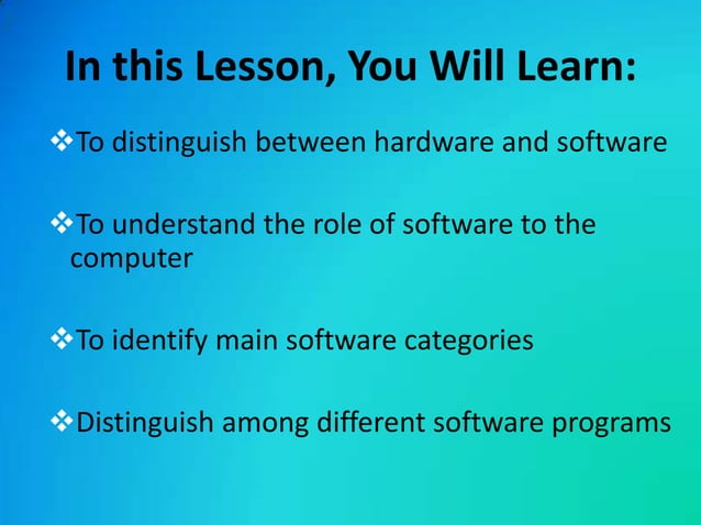 Computer Software - 7th Grade | PPTX | Operating Systems | Computer Software and Applications