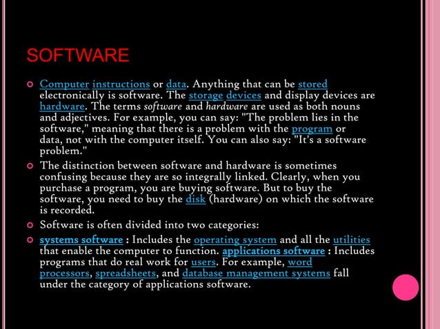 computer software | PPT