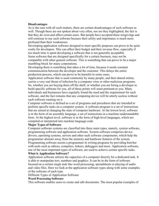 Computer software is defined .docx | Operating Systems | Computer ...