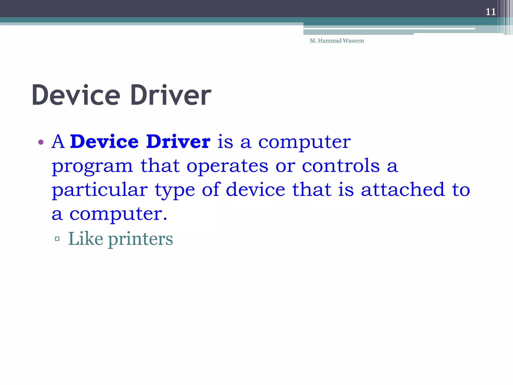 Computer Software And Its Types Pptx Operating Systems Computer Software And Applications