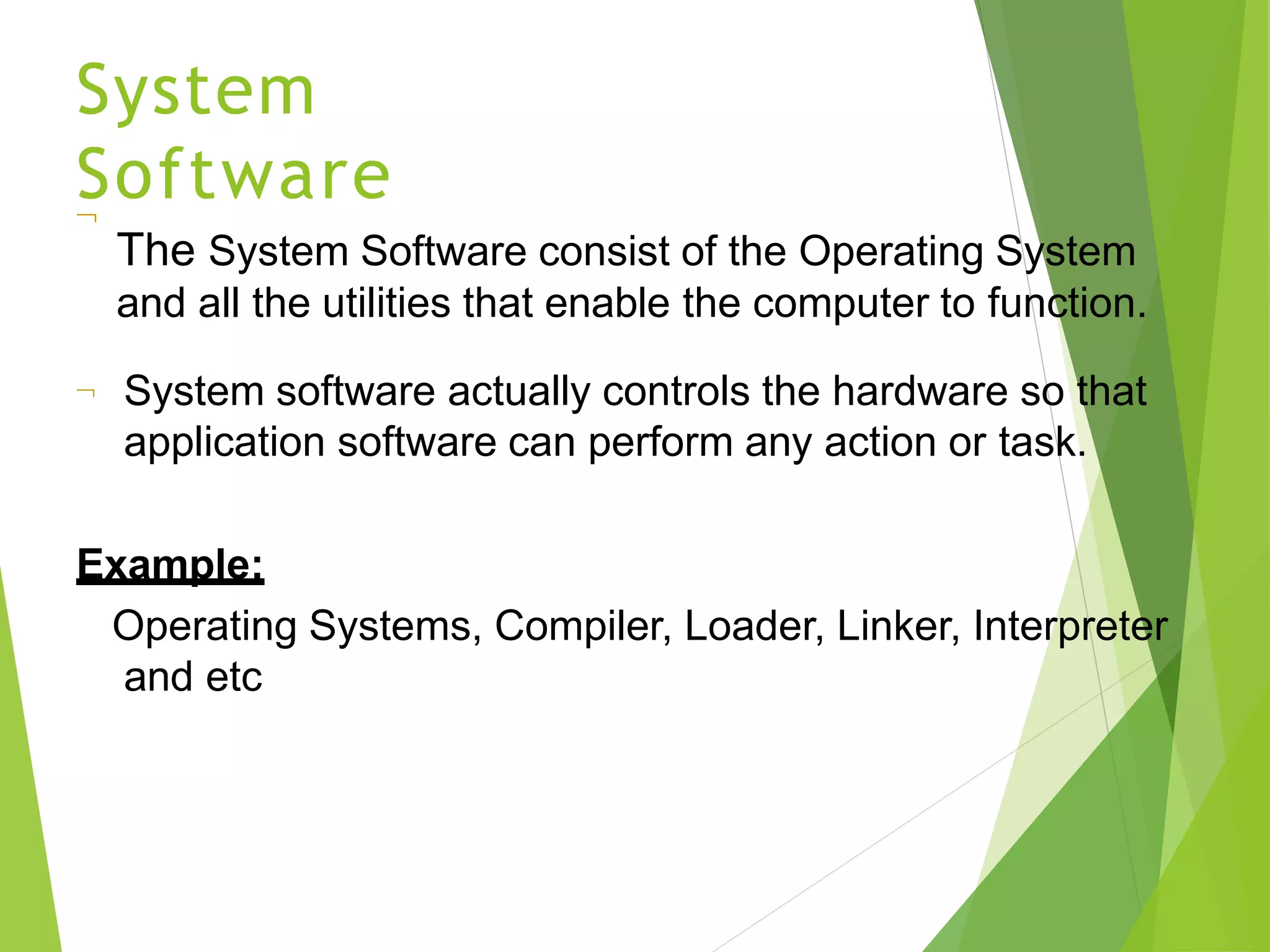 Computer Software Lecture Ppt