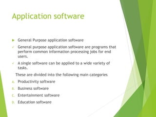 Computer software part B | PPTX