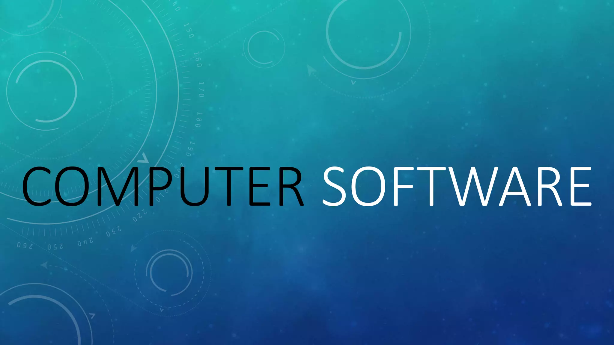 Computer software | PPT