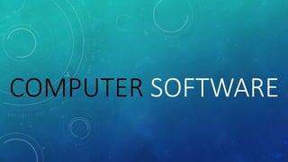 Computer software | PPT