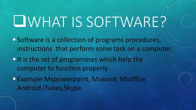 Computer software | PPT