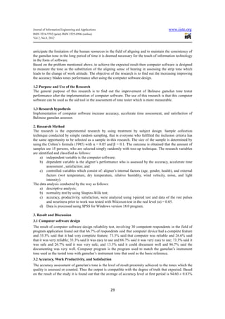 Computer software tones assessment improving the blades | PDF