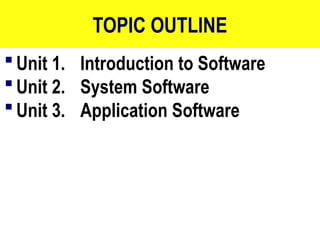 Computer Computer Software topic three .ppt