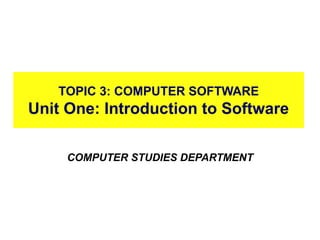 Computer Computer Software topic three .ppt