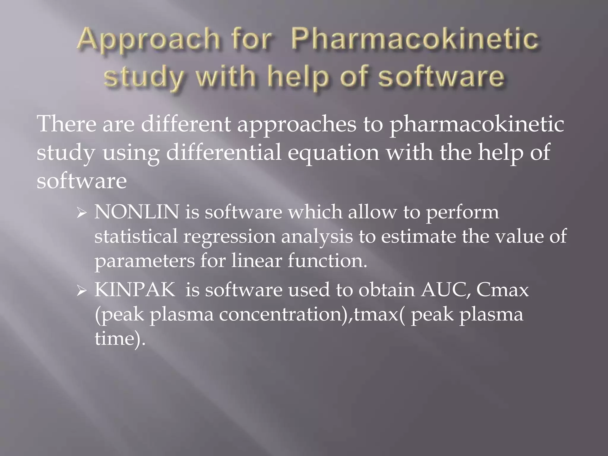 Computer software used in PHARMCAY AND PHARMACEUTICAL RESEARCH | PPTX