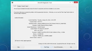 Computer specifications | PPTX