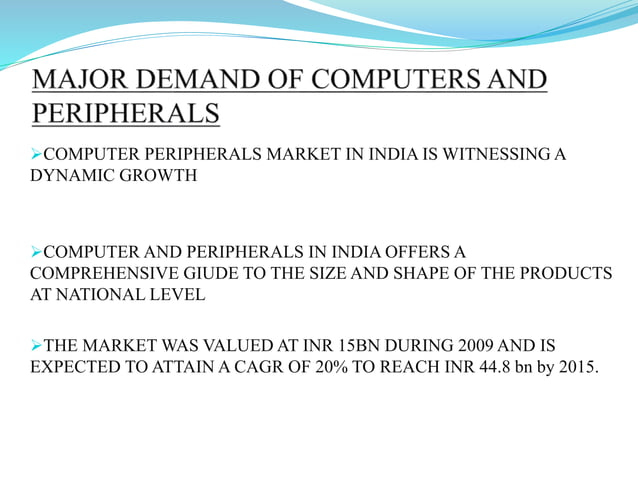 Computers & peripherals sector | PPT