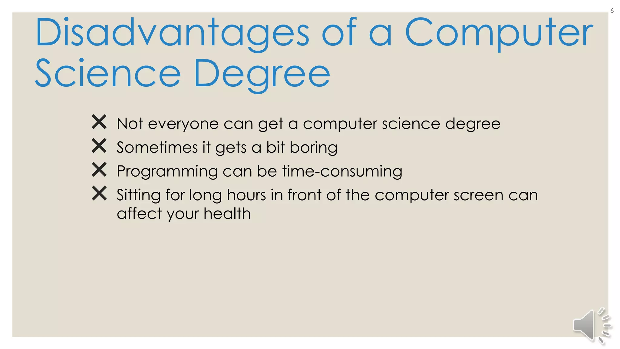 Computers Science Degree Pros And Cons | PPT