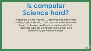 Computers Science Degree Pros And Cons | PPT