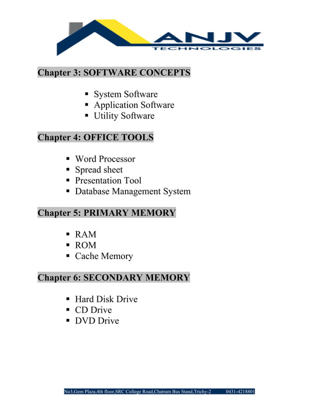 Computers syllabus | PDF
