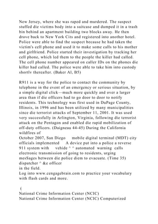 Computers, Technology,andCriminalistics inPolicingAfte.docx