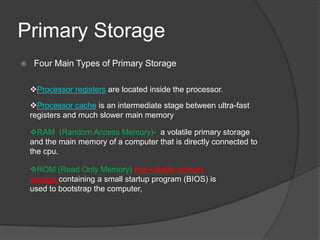 Computer storage | PPTX