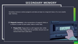 Computer storage & type of storage. | PPTX
