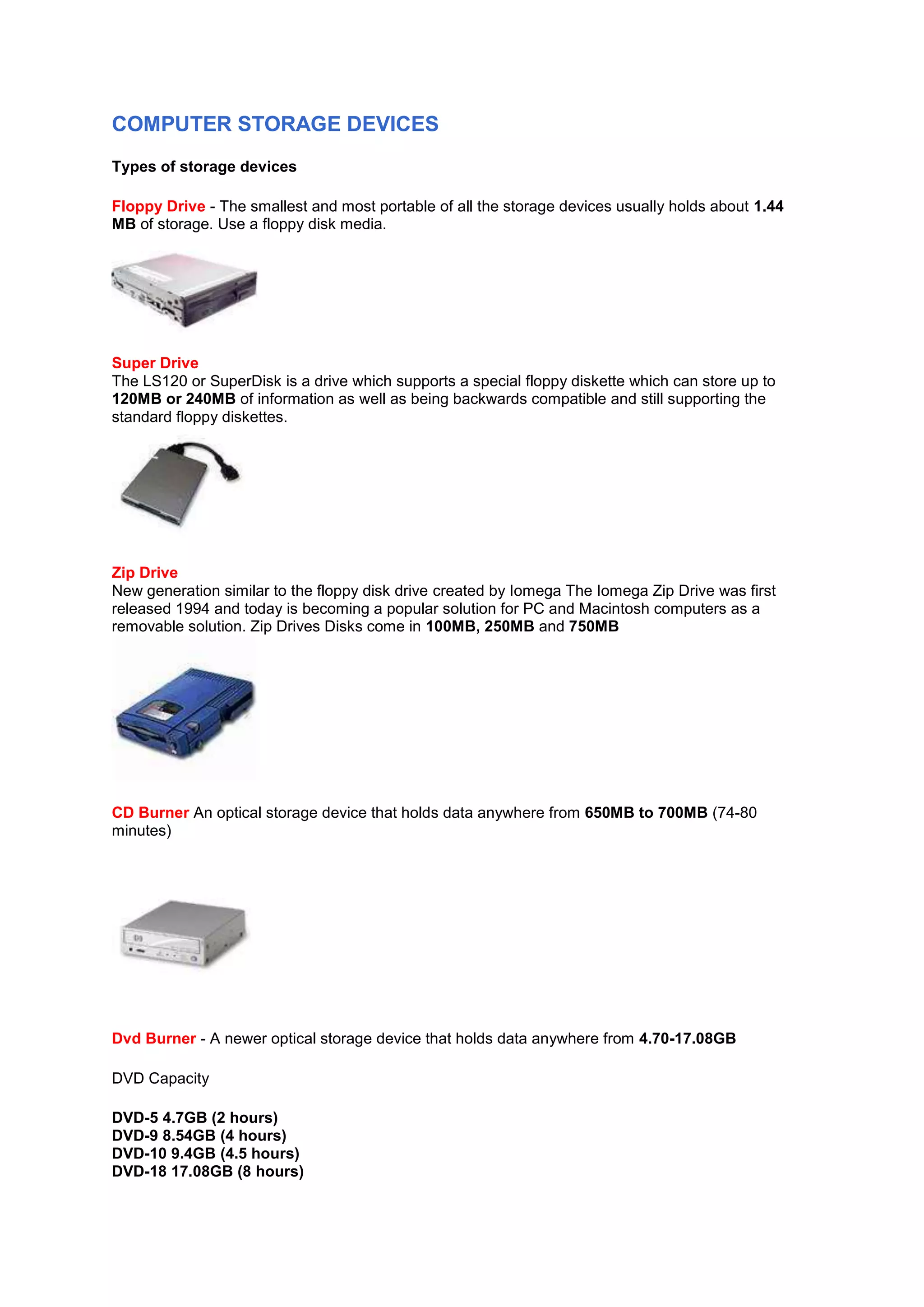 Computer storage devices | DOCX