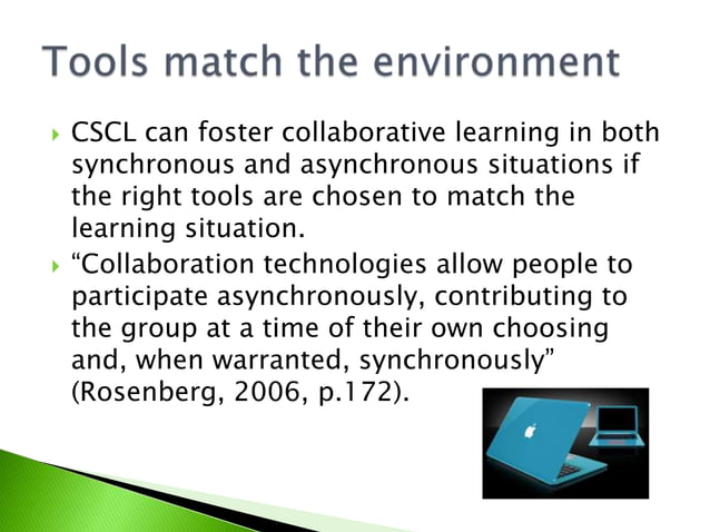 Computer Supported Collaborative Learning Final Pptx