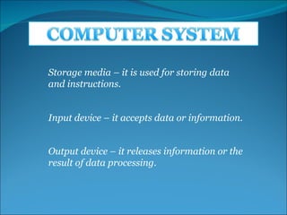 Computer System | PPT | Computer Peripherals | Computing