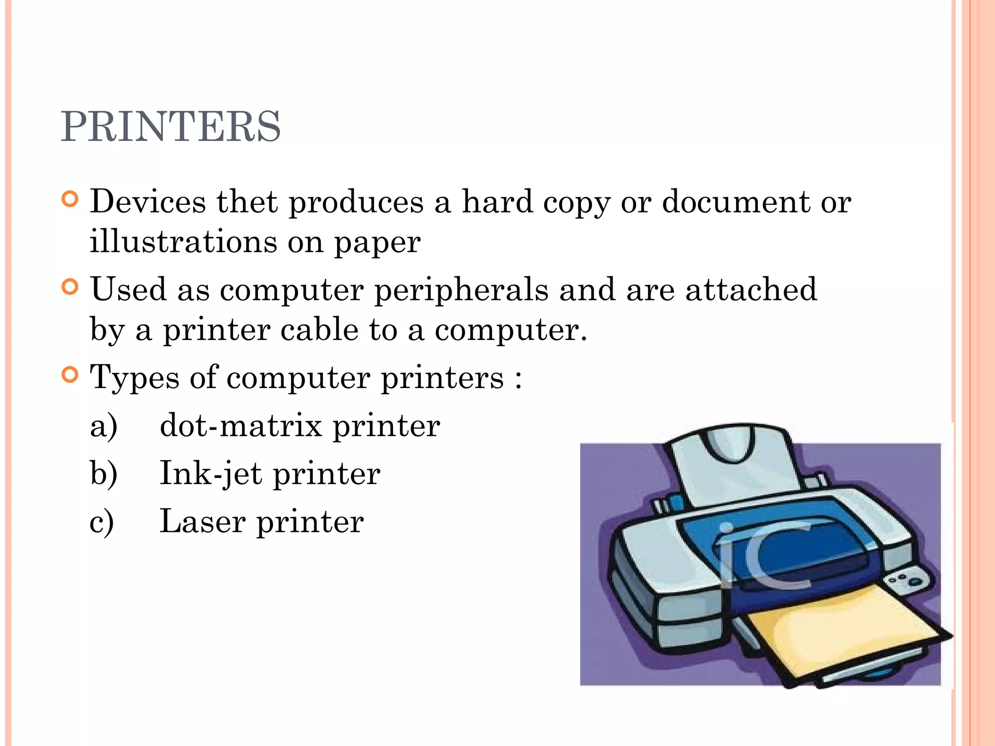 Computer system | PPT | Computer Peripherals | Computing
