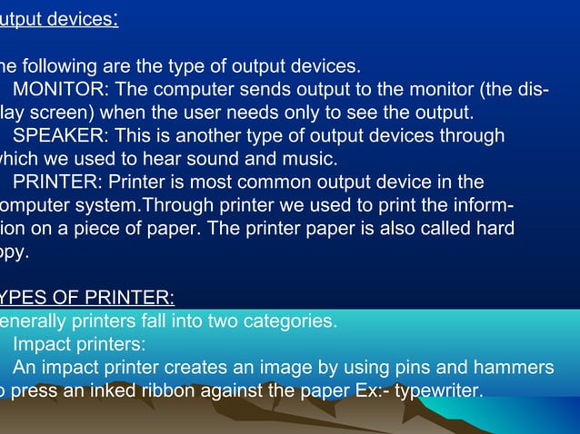 basics of computer system ppt | PPT