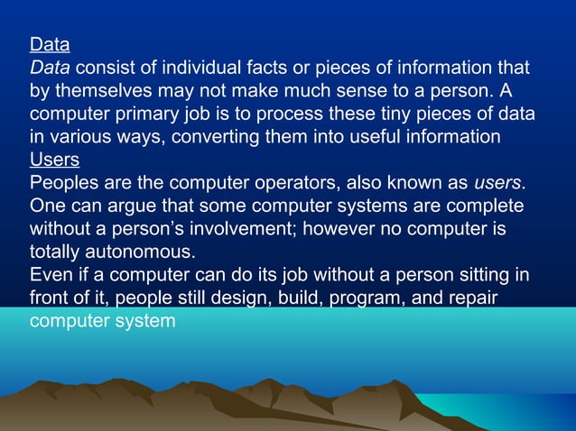 basics of computer system ppt | PPT