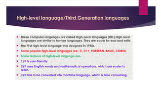 Comprehensive Overview of Computer Generations, Types, and Programming ...