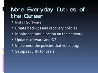 Computer system administrator | PPT