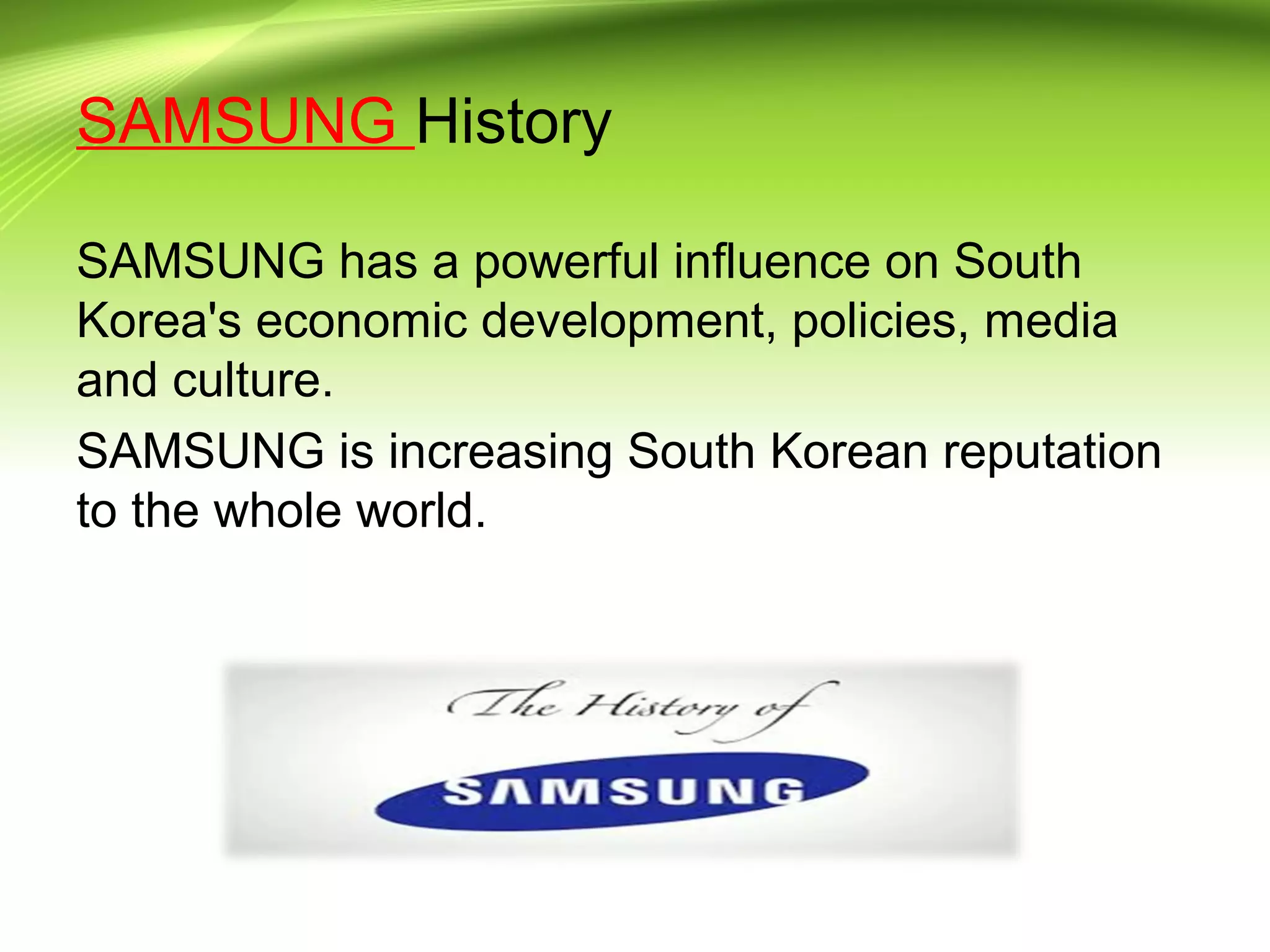 Samsung, Samsung history => Computer system & applications | PPT
