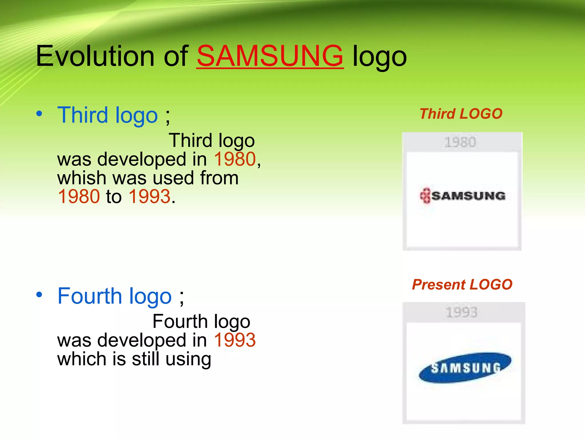 Samsung, Samsung history => Computer system & applications | PPT