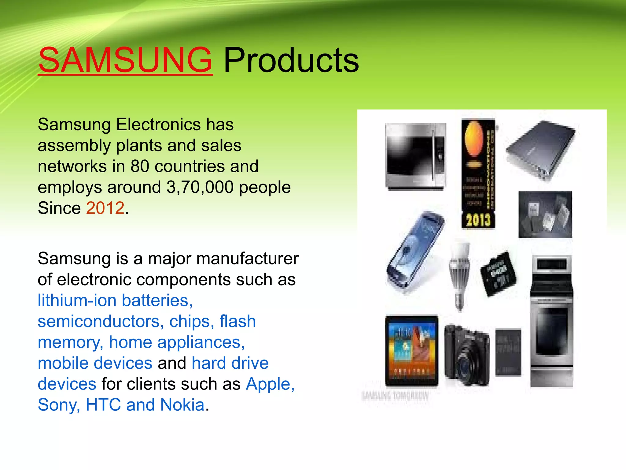 Samsung, Samsung history => Computer system & applications | PPT