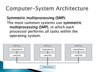 Computer system architecture | PPTX | Operating Systems | Computer ...
