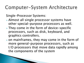 Computer system architecture | PPTX | Operating Systems | Computer ...