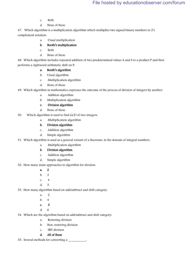 Computer system architecture mcq bank | PDF