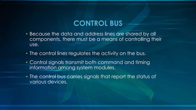 Computer system bus | PPTX | Operating Systems | Computer Software and Applications