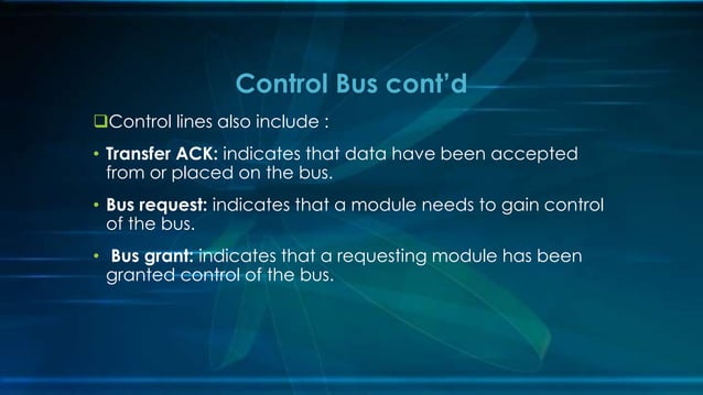 Computer system bus | PPTX | Operating Systems | Computer Software and Applications