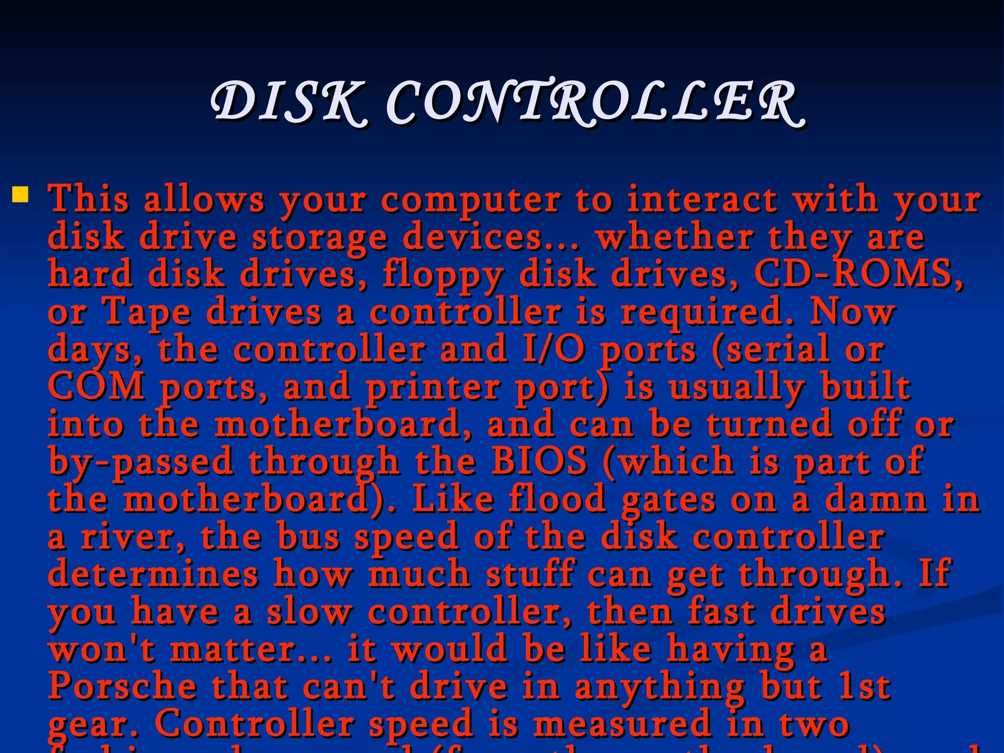 Computer system component breakdown | PPT