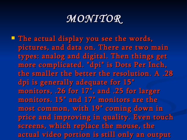 Computer system component breakdown | PPT | Data Storage and Warehousing | Computing