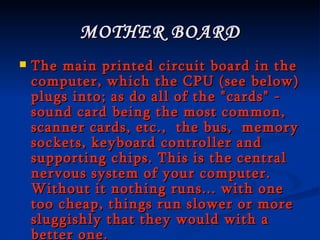 Computer system component breakdown | PPT