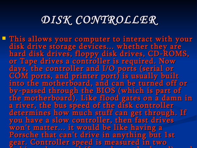 Computer system component breakdown | PPT | Data Storage and ...