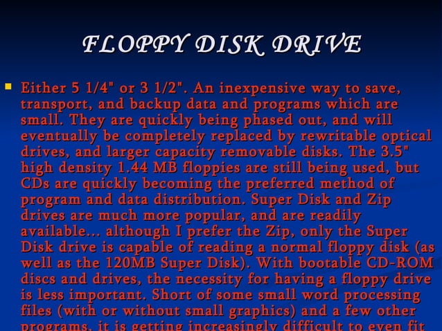 Computer system component breakdown | PPT | Data Storage and ...